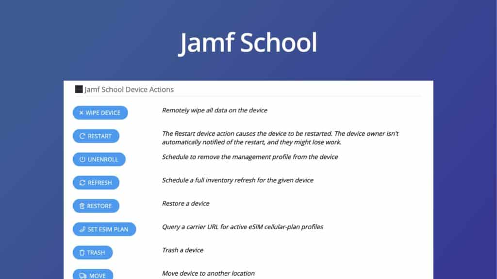 Jamf School - Incident IQ